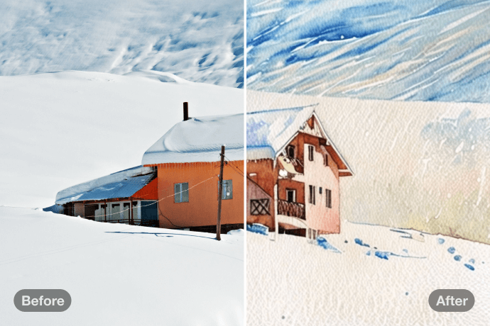 Convert Photo to Watercolor Painting Online Free | insMind